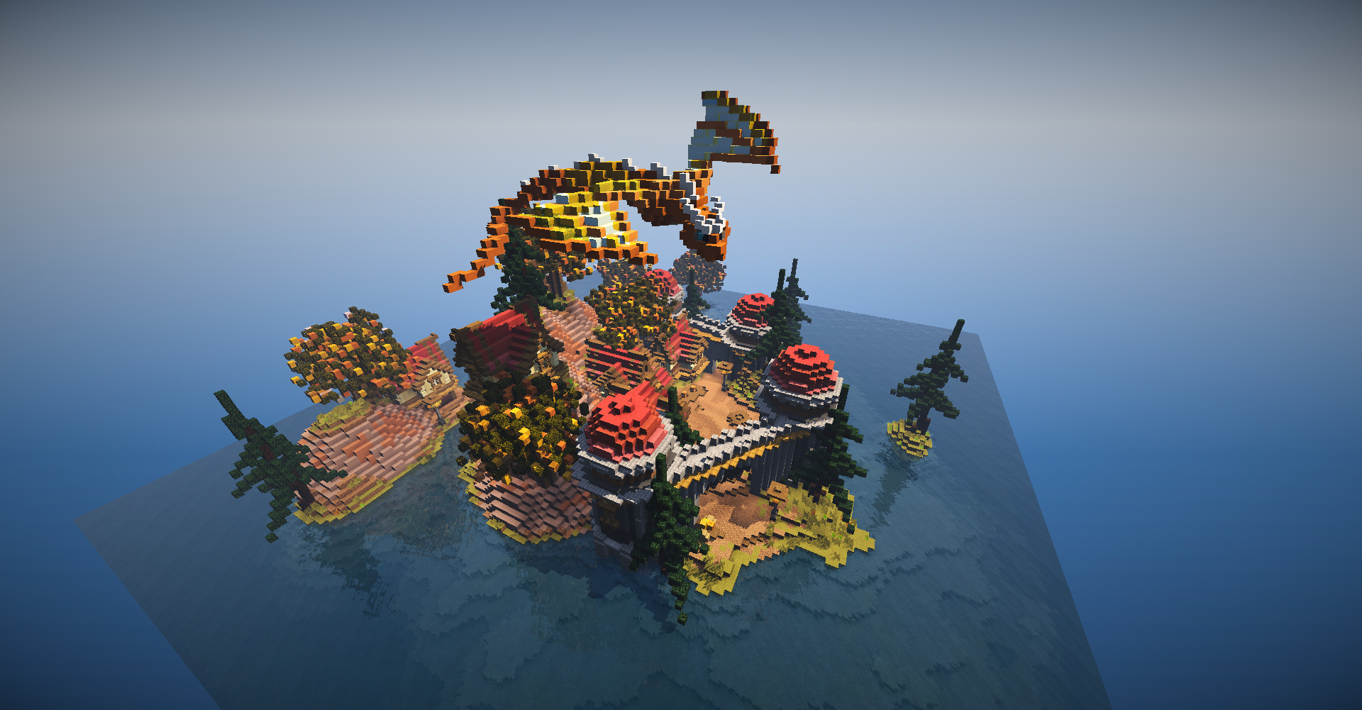 Spawn - 4x Tiny Island Seasonal Villages | Chunkfactory